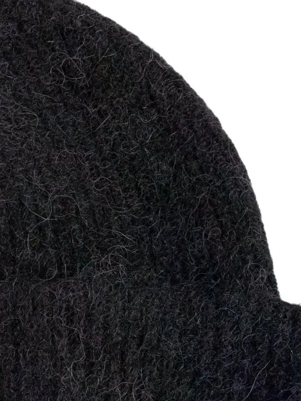 LANEUS Ribbed-knit Beanie Hat
