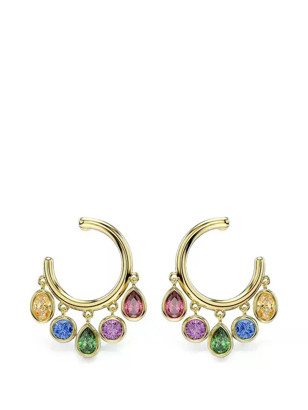 SWAROVSKI Imber Crystal-embellished Charm Hoop Earrings