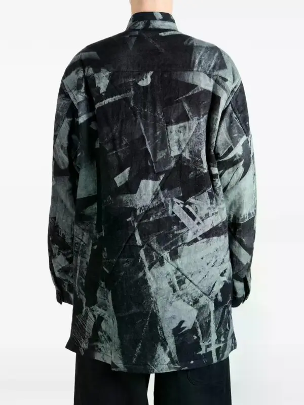 Yohji Yamamoto Abstract-print Field Jacket