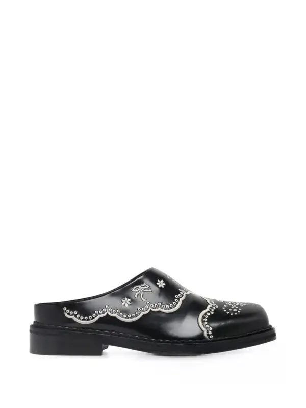 Simone Rocha Floral-embroidered Mules