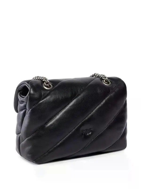 Pinko Small Love Bag Puff Maxi Quilt New Buckle Shoulder Bag - Black