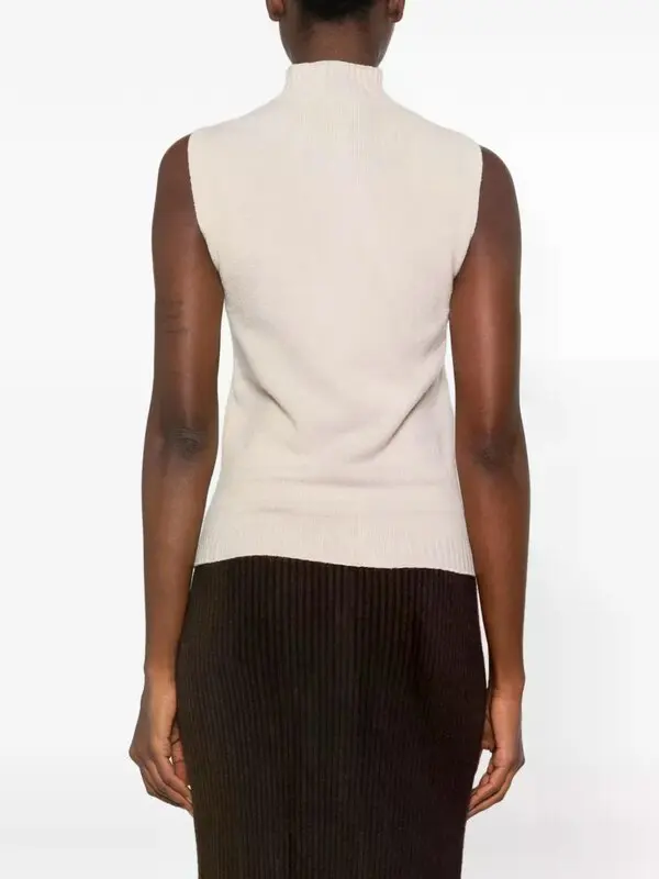 AROVESCIO High-neck Sleeveless Sweater