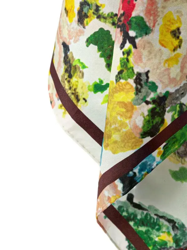 Stine Goya Floral-print Silk Scarf - Neutrals