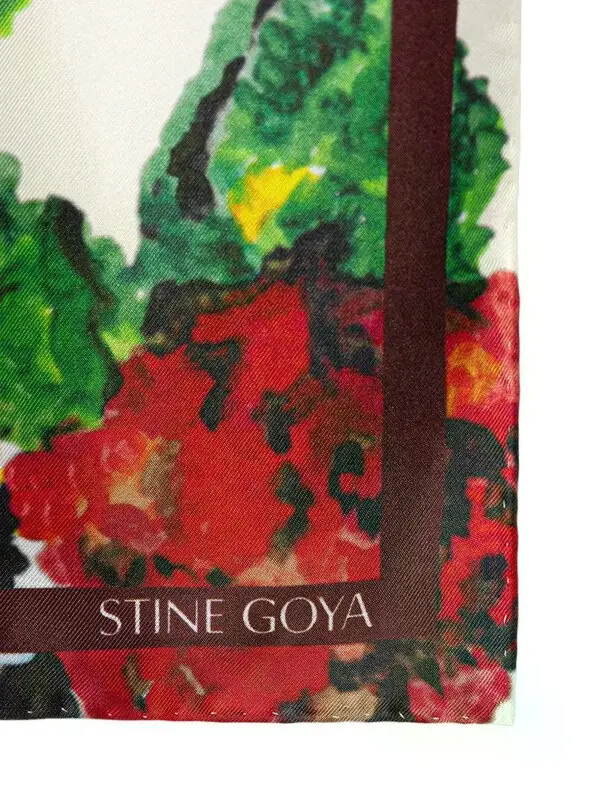 Stine Goya Floral-print Silk Scarf - Neutrals