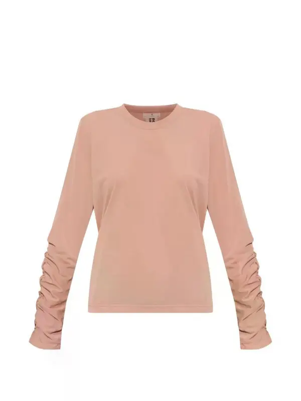 Noir Kei Ninomiya Ruched-sleeve Long-sleeve T-shirt