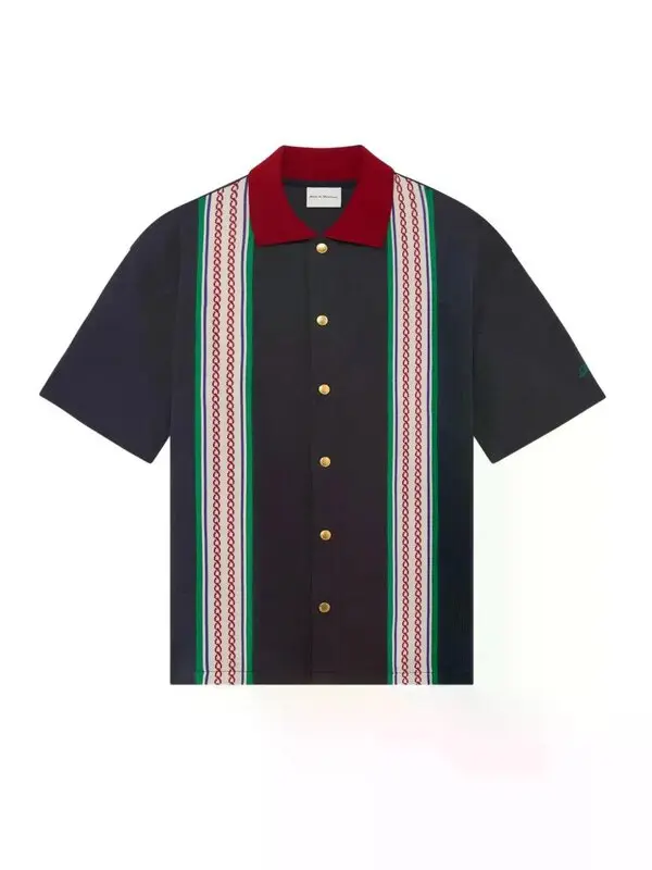 Drole De Monsieur Stripe-detail Button-up Shirt
