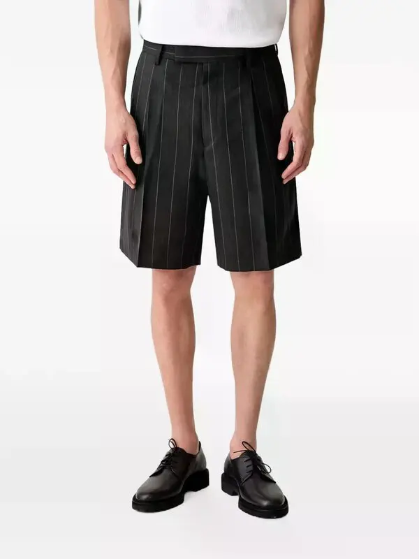 WACKO MARIA Pinstripe-print Pleated Shorts