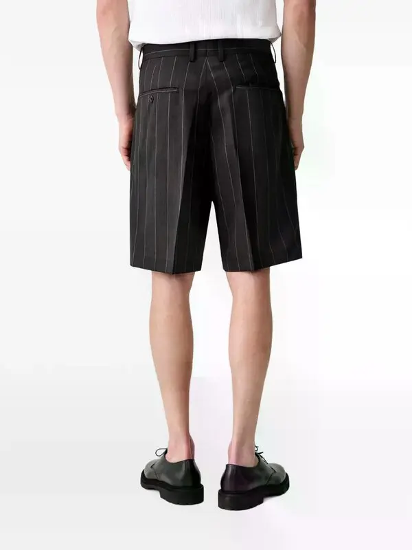 WACKO MARIA Pinstripe-print Pleated Shorts