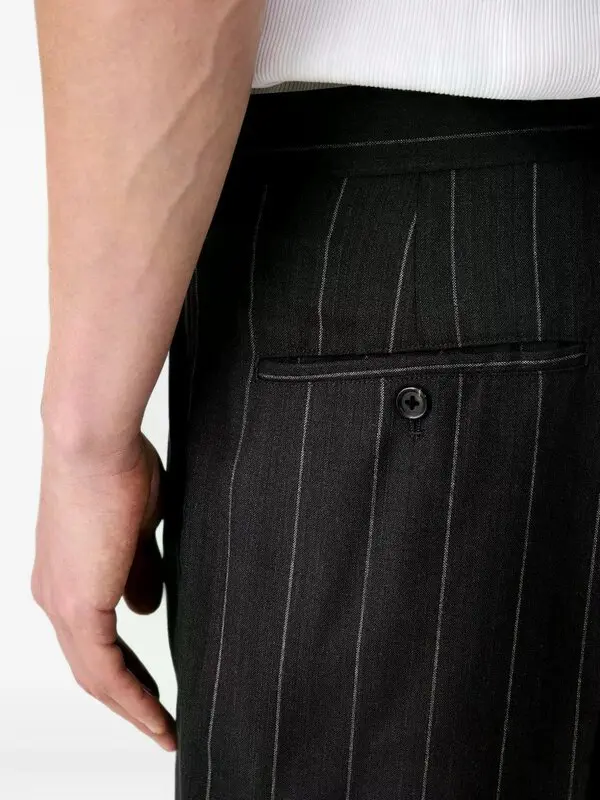 WACKO MARIA Pinstripe-print Pleated Shorts