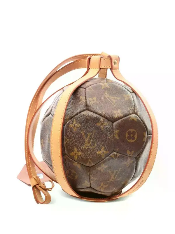LOUIS VUITTON 1998 Monogram Soccer Ball - Brown