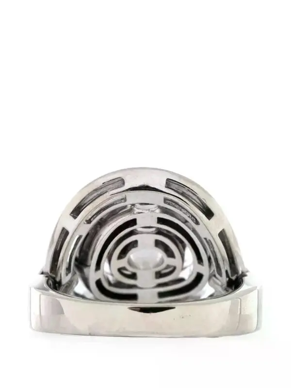 BVLGARI Astrale Cerchi Shield 18k White Gold Ring - Silver