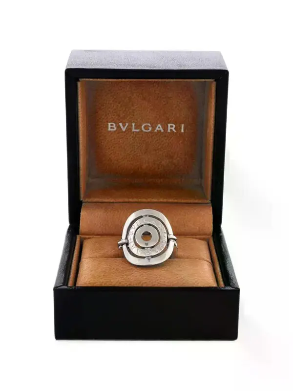 BVLGARI Astrale Cerchi Shield 18k White Gold Ring
