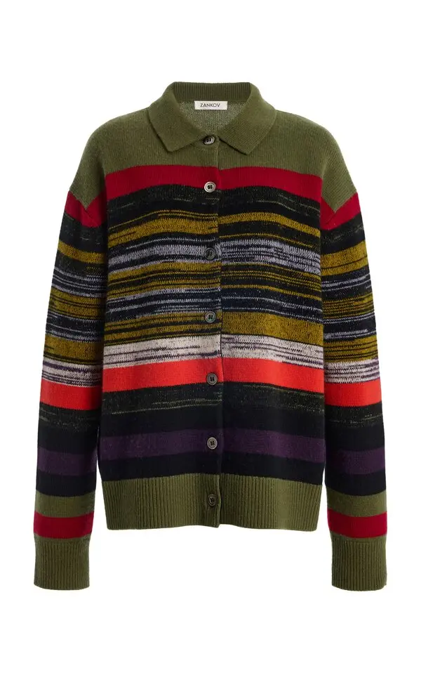 ZANKOV Andrew Cashmere Polo Cardigan