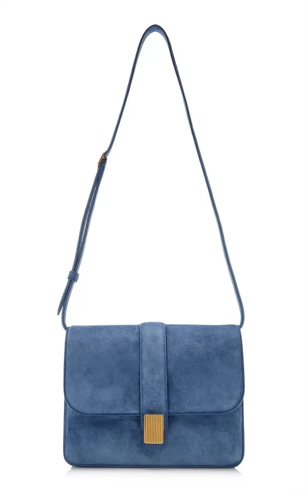 Khaite Blake Suede Crossbody Bag