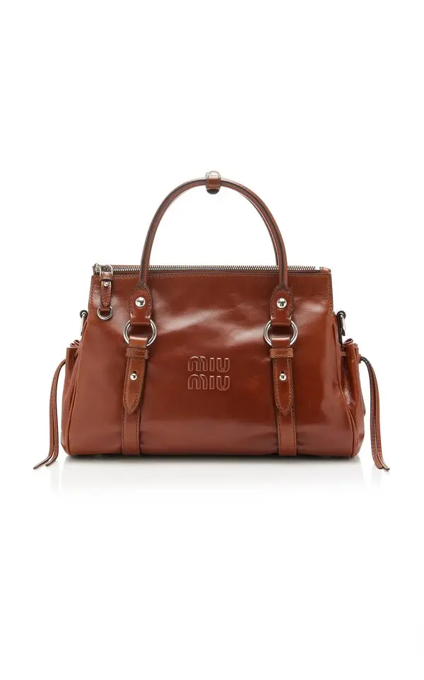 Miu Miu Leather Top Handle Bag