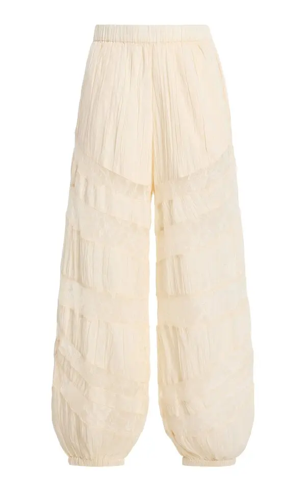 Sea Margaret Cotton Balloon Pants - Ivory
