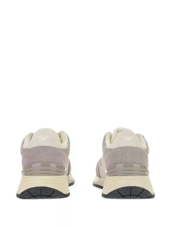 EA7 Panelled Suede Sneakers