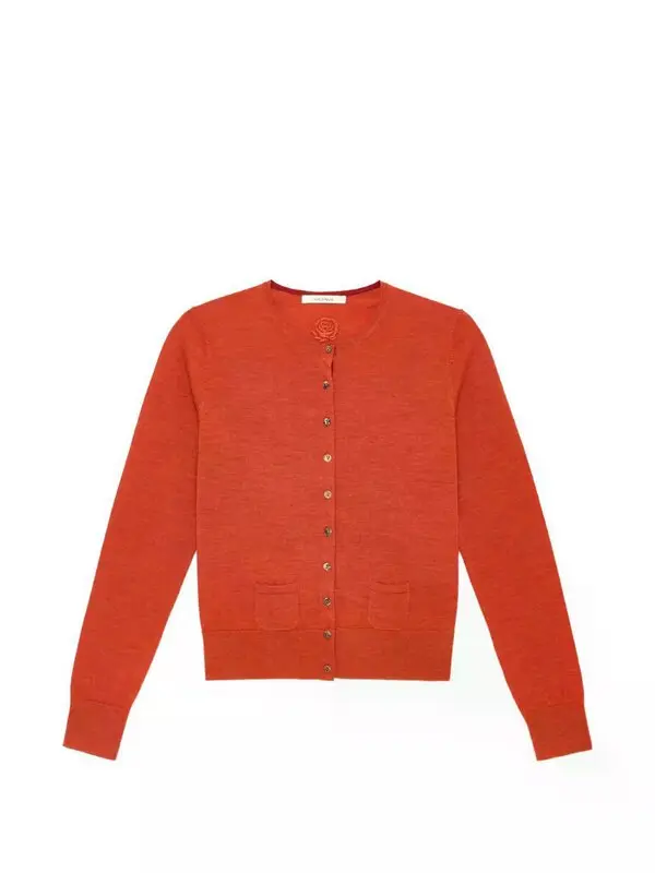 Malìparmi Crew-neck Wool Cardigan - Red