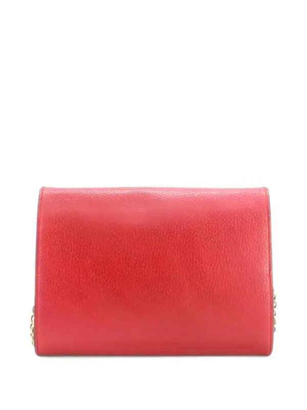 Gucci Gg Marmont Chain Wallet Leather Mini Clutch Bag