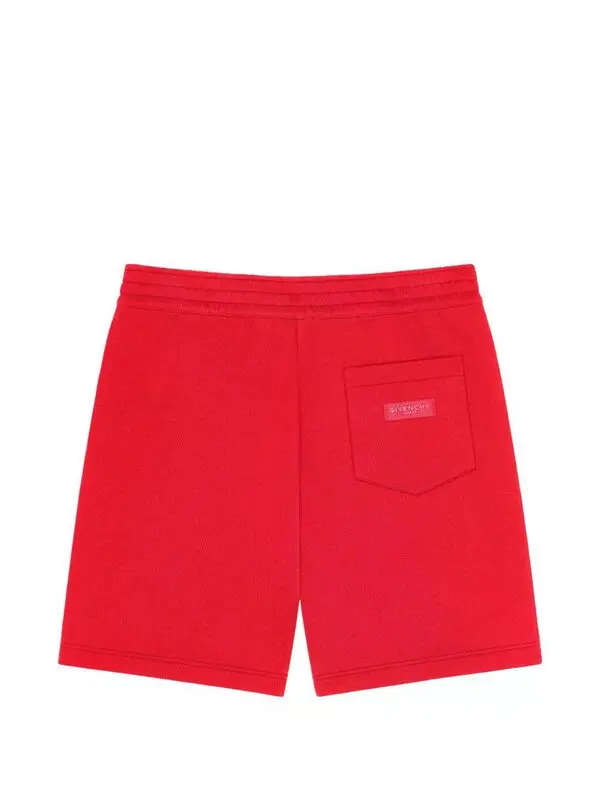 Givenchy Bermuda Shorts In Fleece With Paris Gros Grain