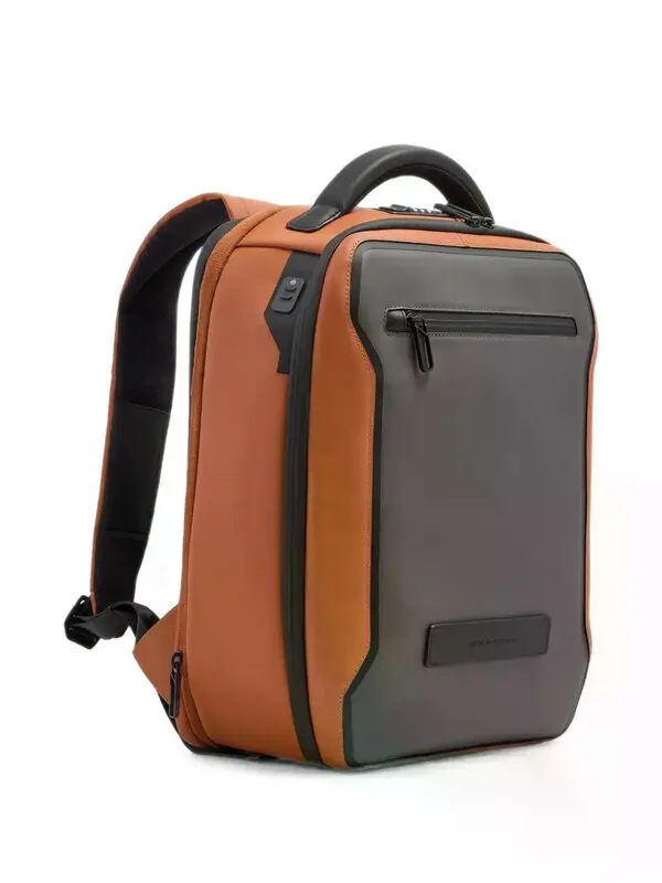 PIQUADRO Logo-plaque Panelled Backpack