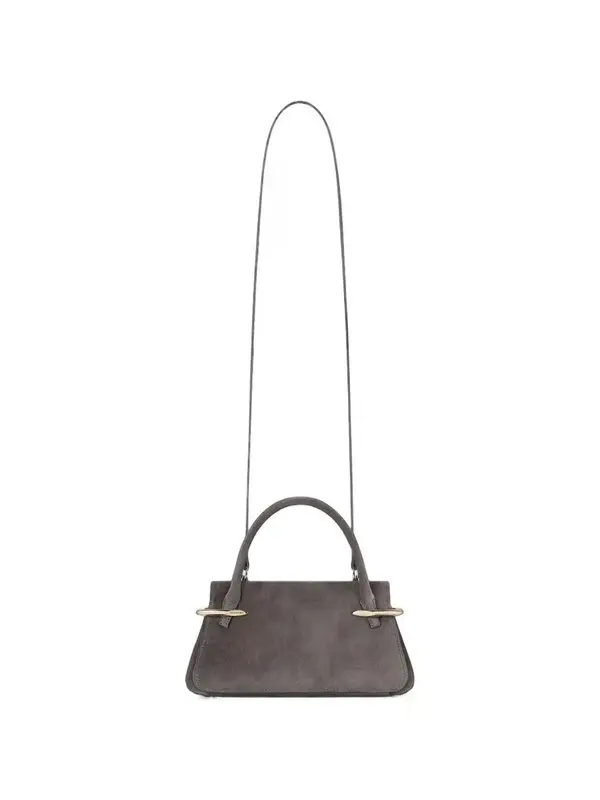 Givenchy Medium Pinch Bag In Suede Leather - Grey