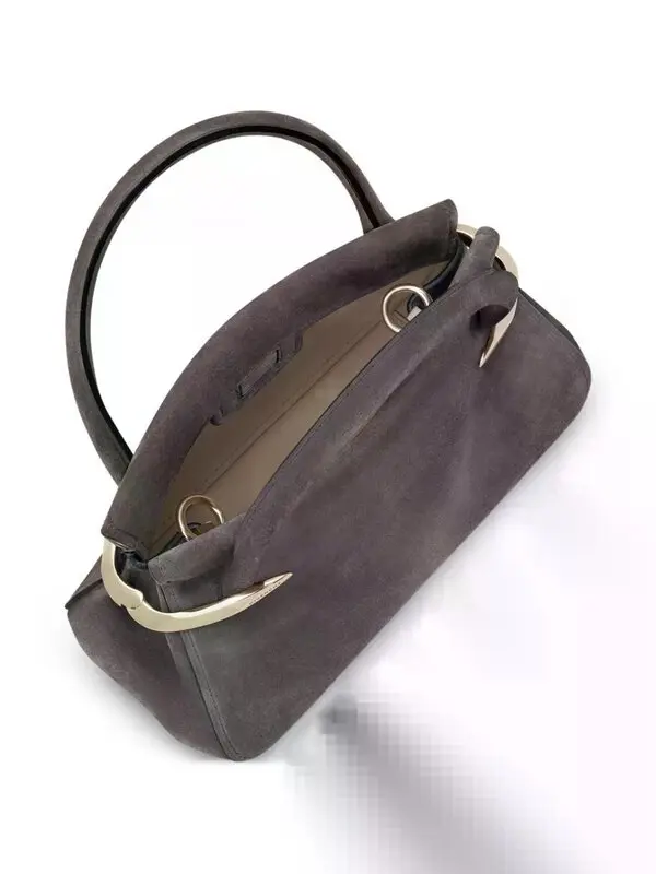 Givenchy Medium Pinch Bag In Suede Leather - Grey