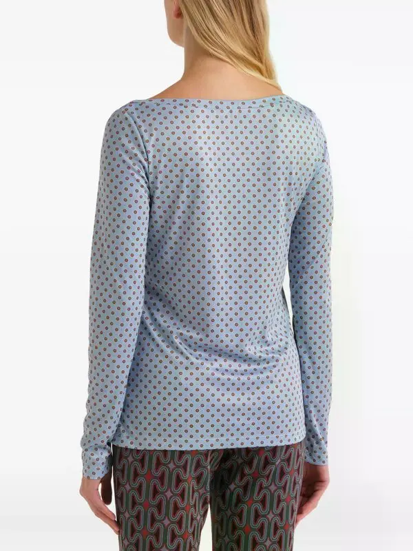 Malìparmi Micro-print Jersey T-shirt