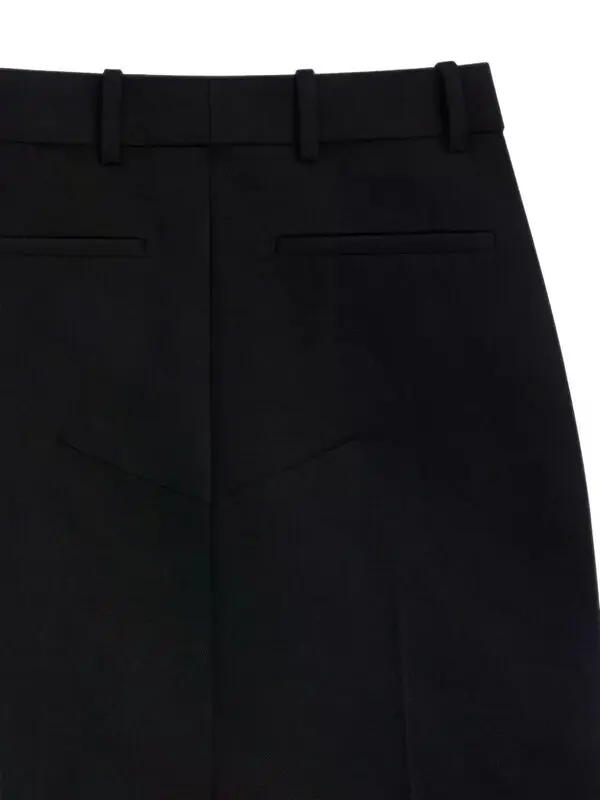 Givenchy Slashed Midi Skirt In Wool