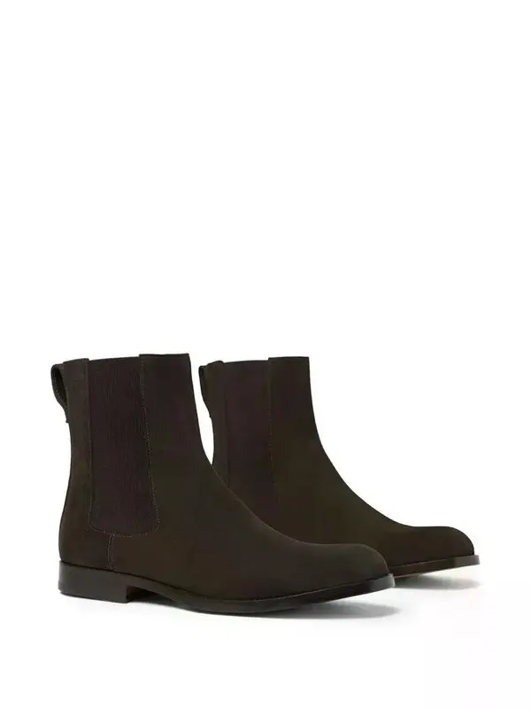 SCAROSSO Elliot Suede Chelsea Boots - Brown