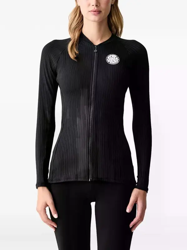 Rip Curl Premium Surf Ribbed Logo-patch Rash Guard