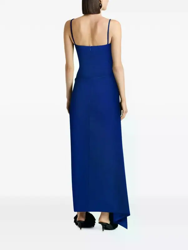 Givenchy Sliced Long Slashed Dress In Velvet
