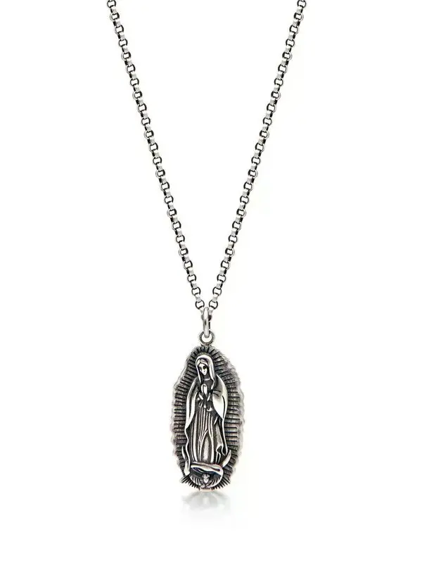 NIALAYA JEWELRY Our Lady Of Guadalupe Pendant Necklace - Silver