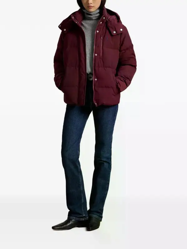 Polo Ralph Lauren Carly Hooded Puffer Jacket - Red