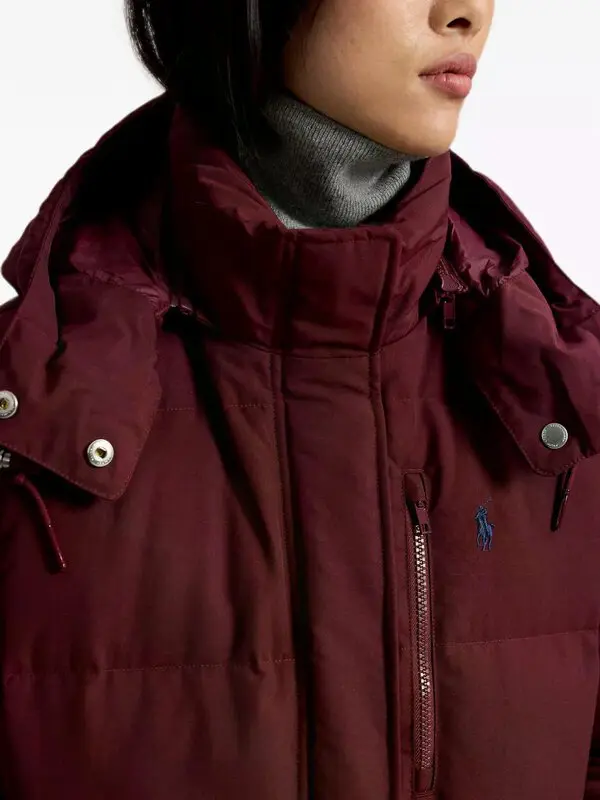 Polo Ralph Lauren Carly Hooded Puffer Jacket - Red