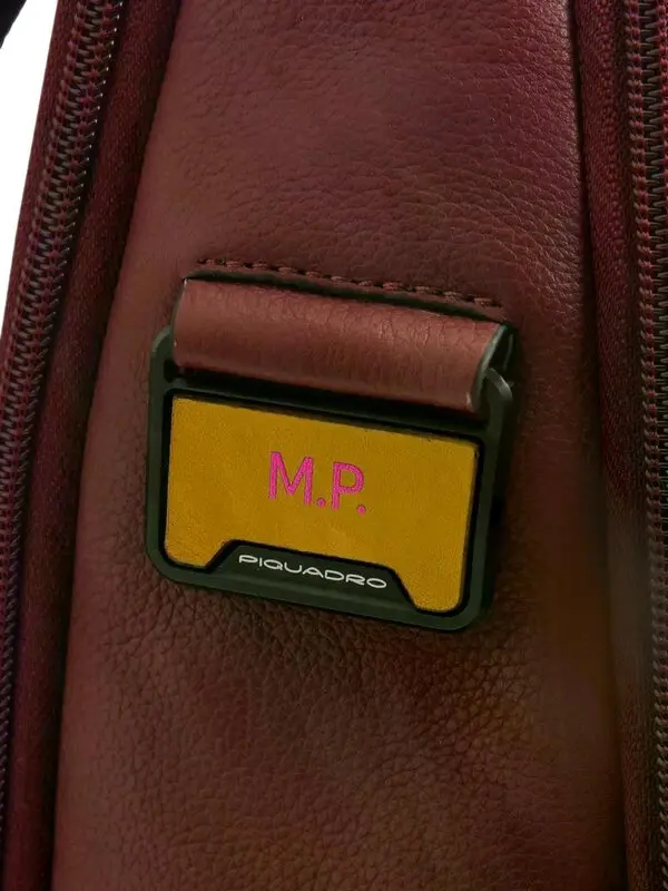 PIQUADRO Leather Laptop Backpack