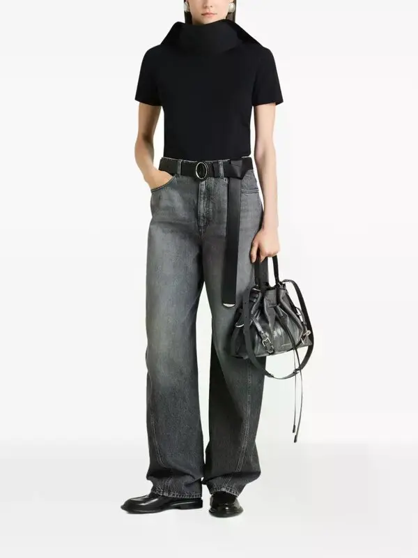Givenchy T-shirt With Poplin Collar