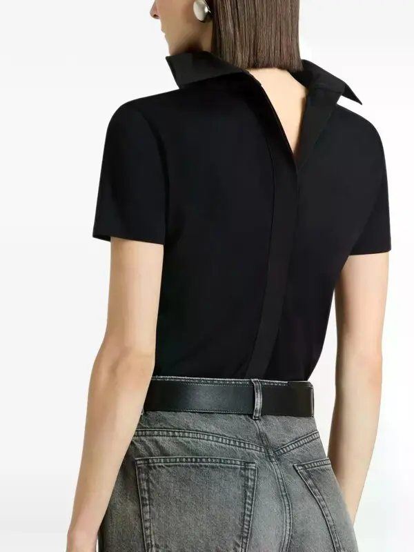 Givenchy T-shirt With Poplin Collar