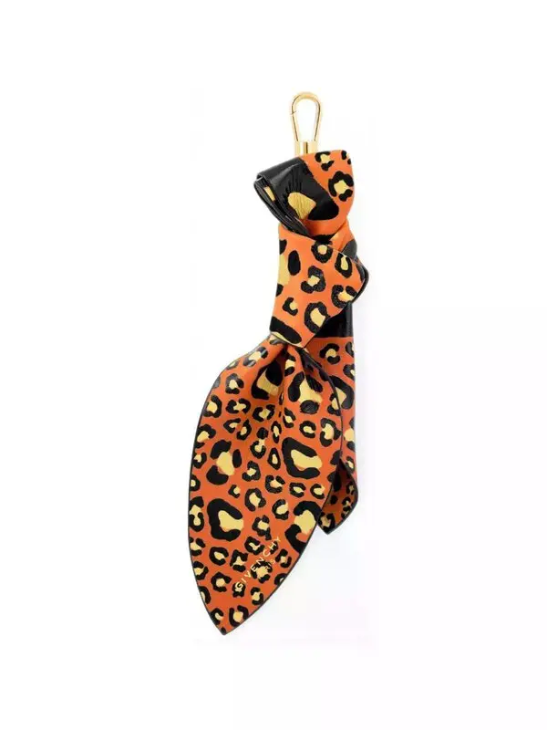 Givenchy Lucky Charms Bow Charm Bag In Leopard Nappa Leather