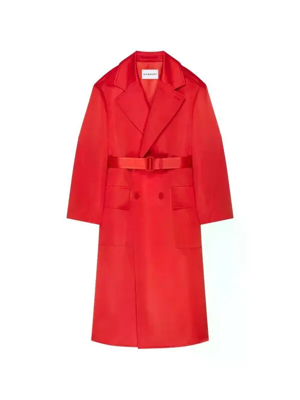 Givenchy Couture Seam Coat In Satin
