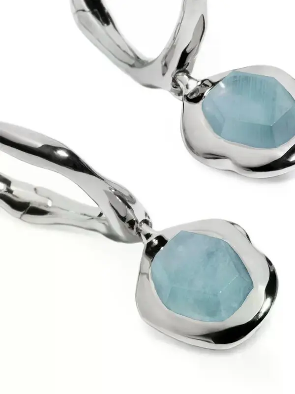 Monica Vinader Odyssey Gemstone Huggie Earrings