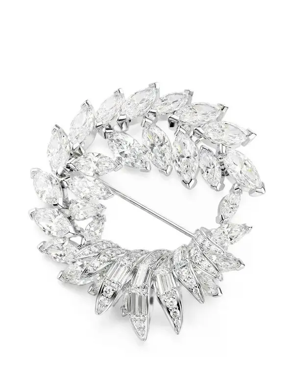 SWAROVSKI Mesmera Crystal-embellished Wreath Brooch