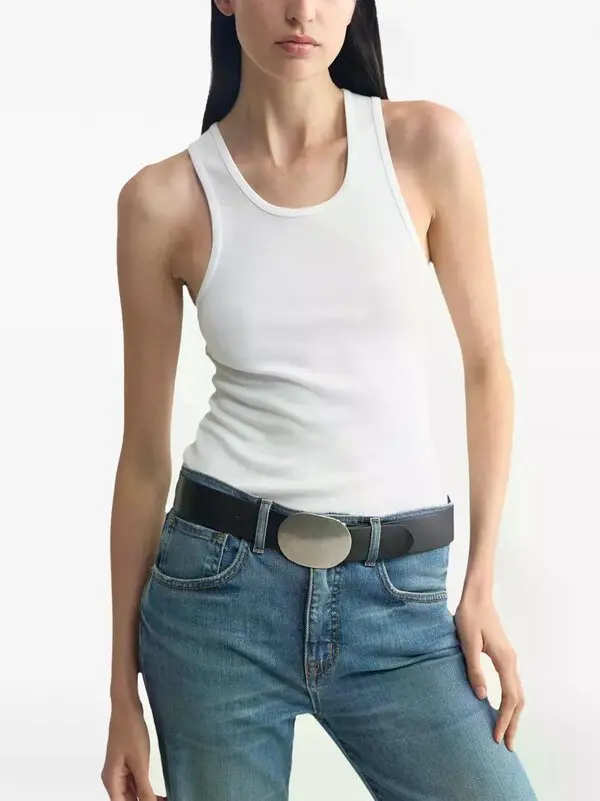 NILI LOTAN Wayne Leather Belt