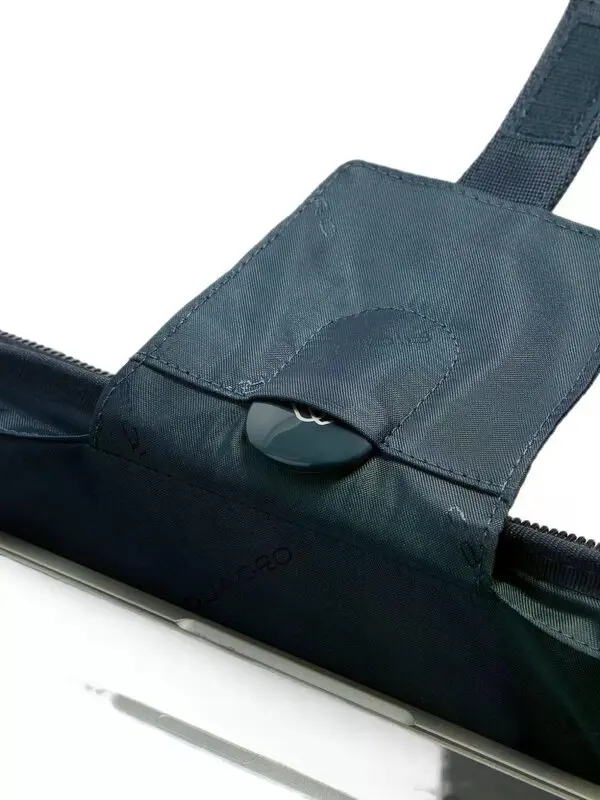PIQUADRO Double Zip Leather Briefcase