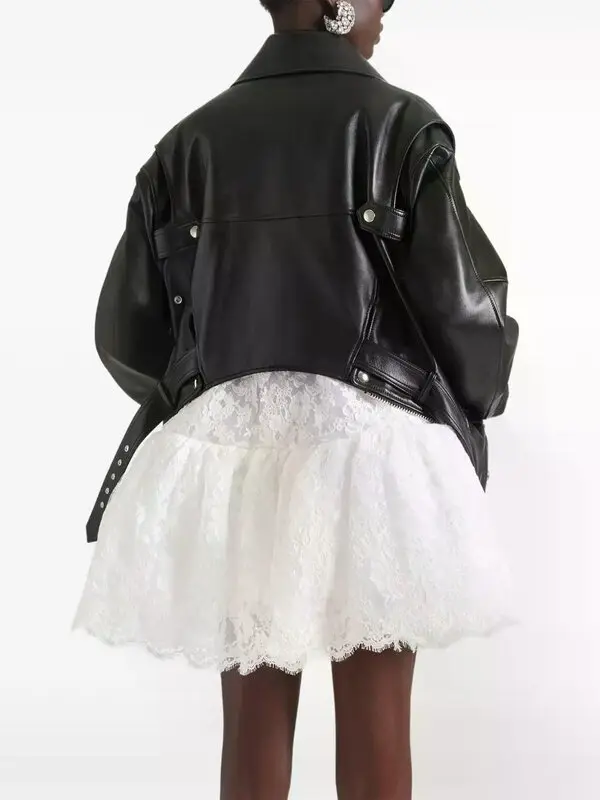 Givenchy Back-to-front Biker Jacket In Leather - Black