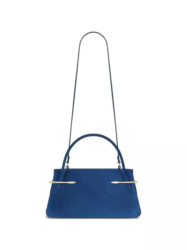 Givenchy Medium Pinch Bag In Suede Leather - Blue