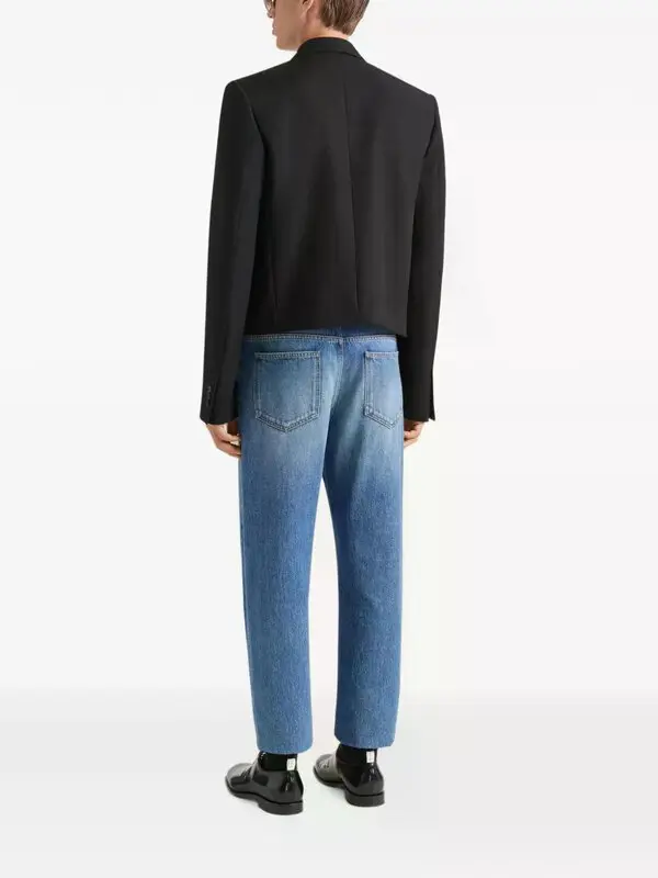 Givenchy Embellished Single-breasted Cropped Jacket In Wool