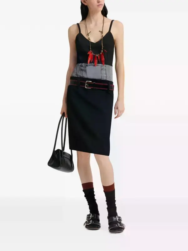 Marni Wool Dress With Satin Waist