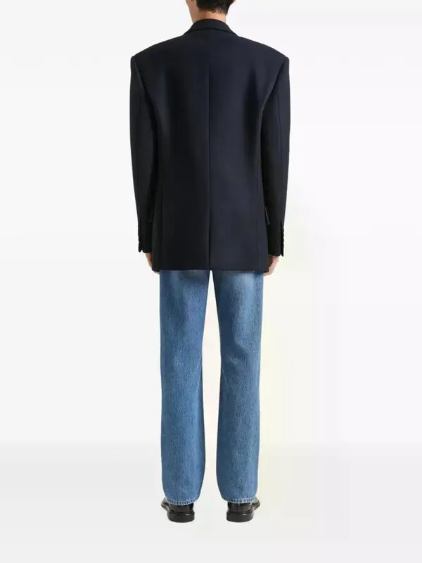 Givenchy Deconstructed Peaked Lapel Jacket In Wool