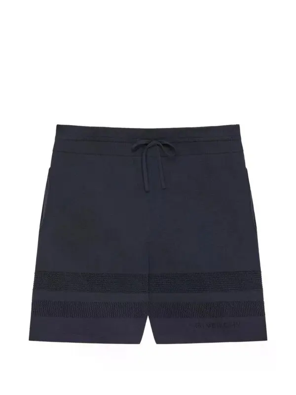 Givenchy Knitted Shorts With Mesh Details